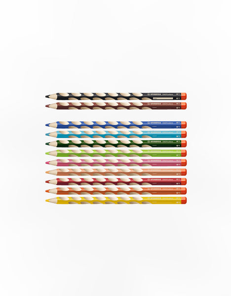 STABILO EASYcolors Ergonomic wooden coloured pencils (Right-handed ...